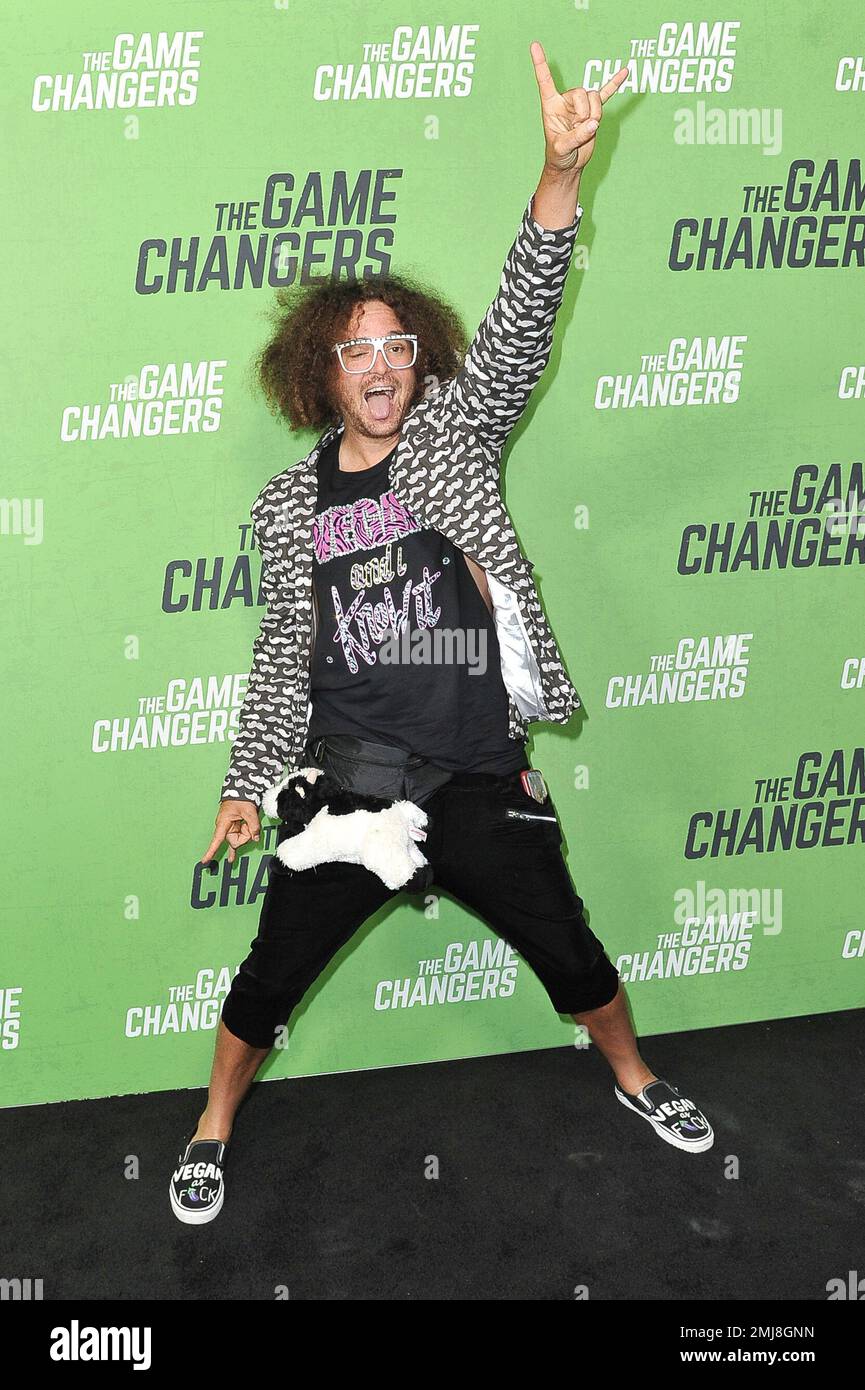 Redfoo attends the LA premiere of "The Game Changers" at ArcLight ...