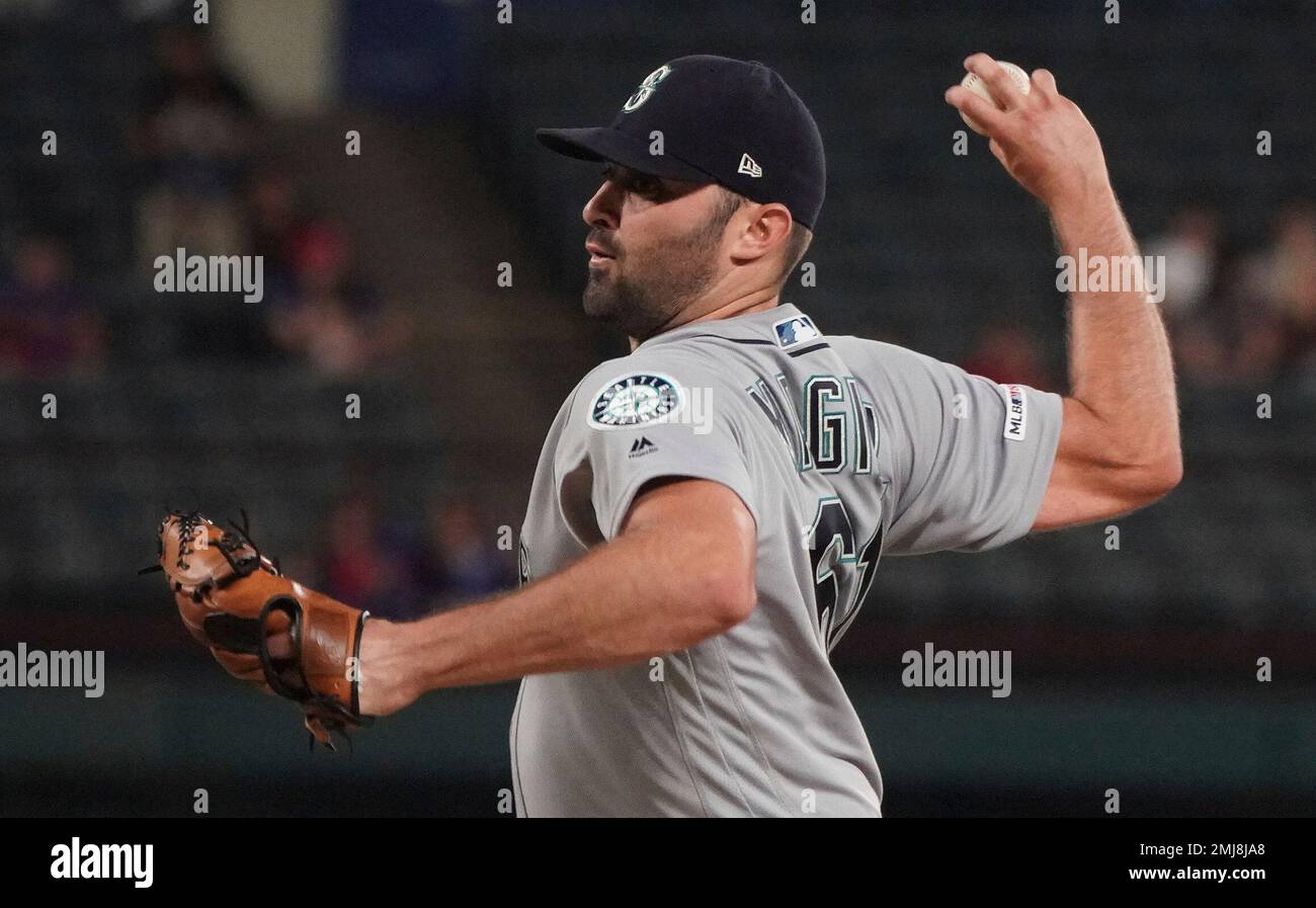 Seattle Mariners relief pitcher Matt Magill is pictured on the mound ...