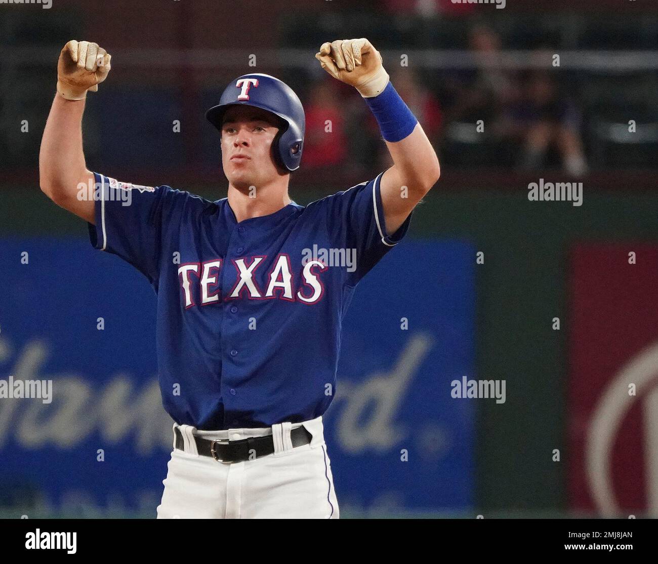 Texas Rangers' Nick Solak is pictured against the Seattle Mariners ...