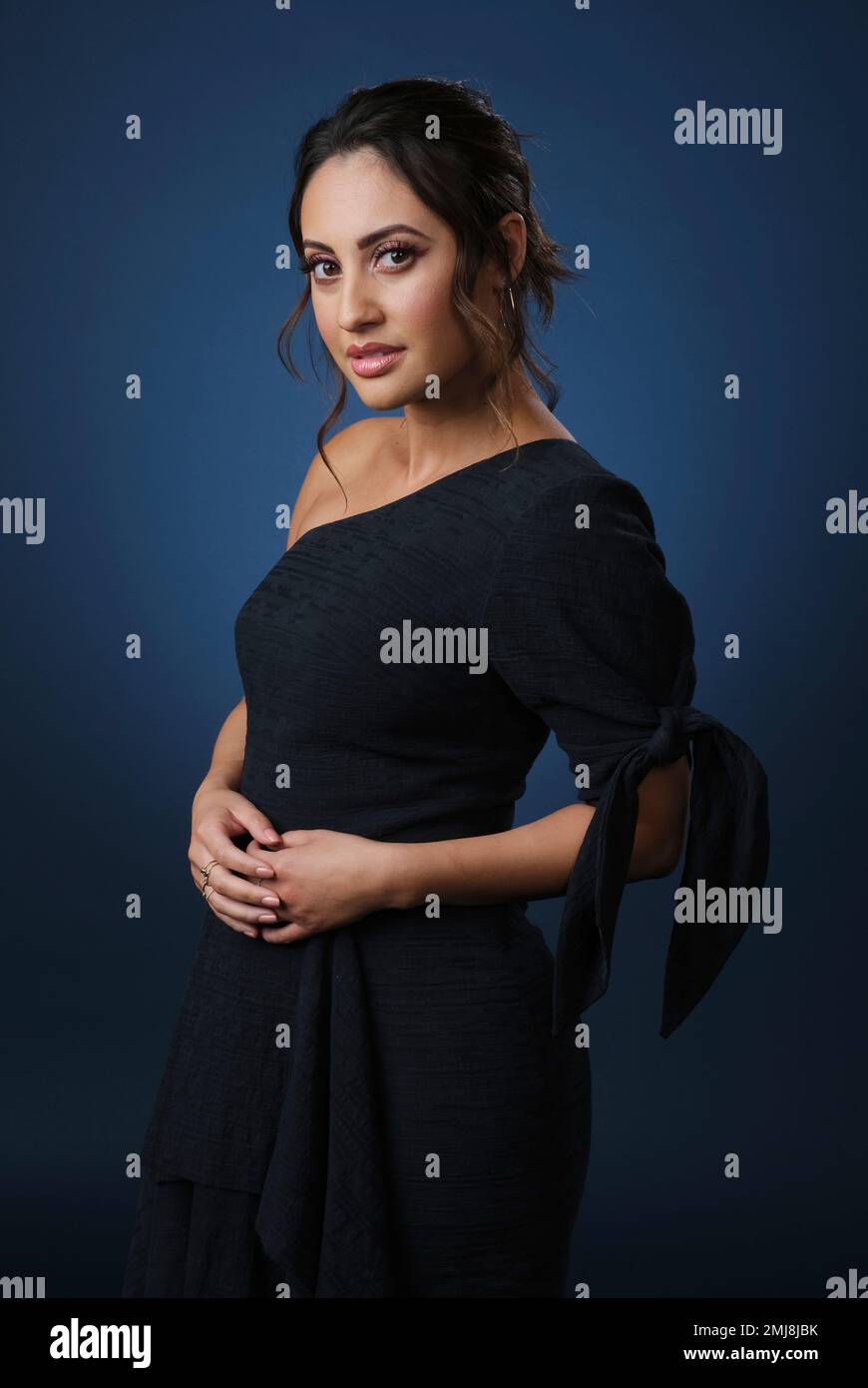 This July 2, 2019 photo, Francia Raisa, a cast member in the Freeform ...