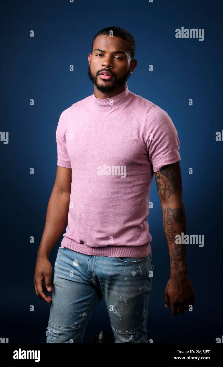 This July 2, 2019 photo, Trevor Jackson, a cast member in the Freeform ...