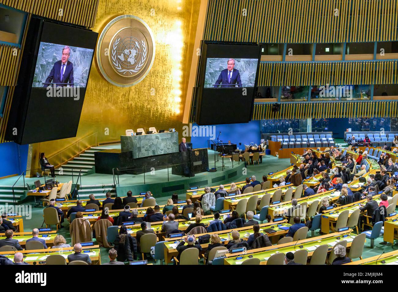 New York, USA. 27th Jan, 2023. United Nations Secretary-General António ...