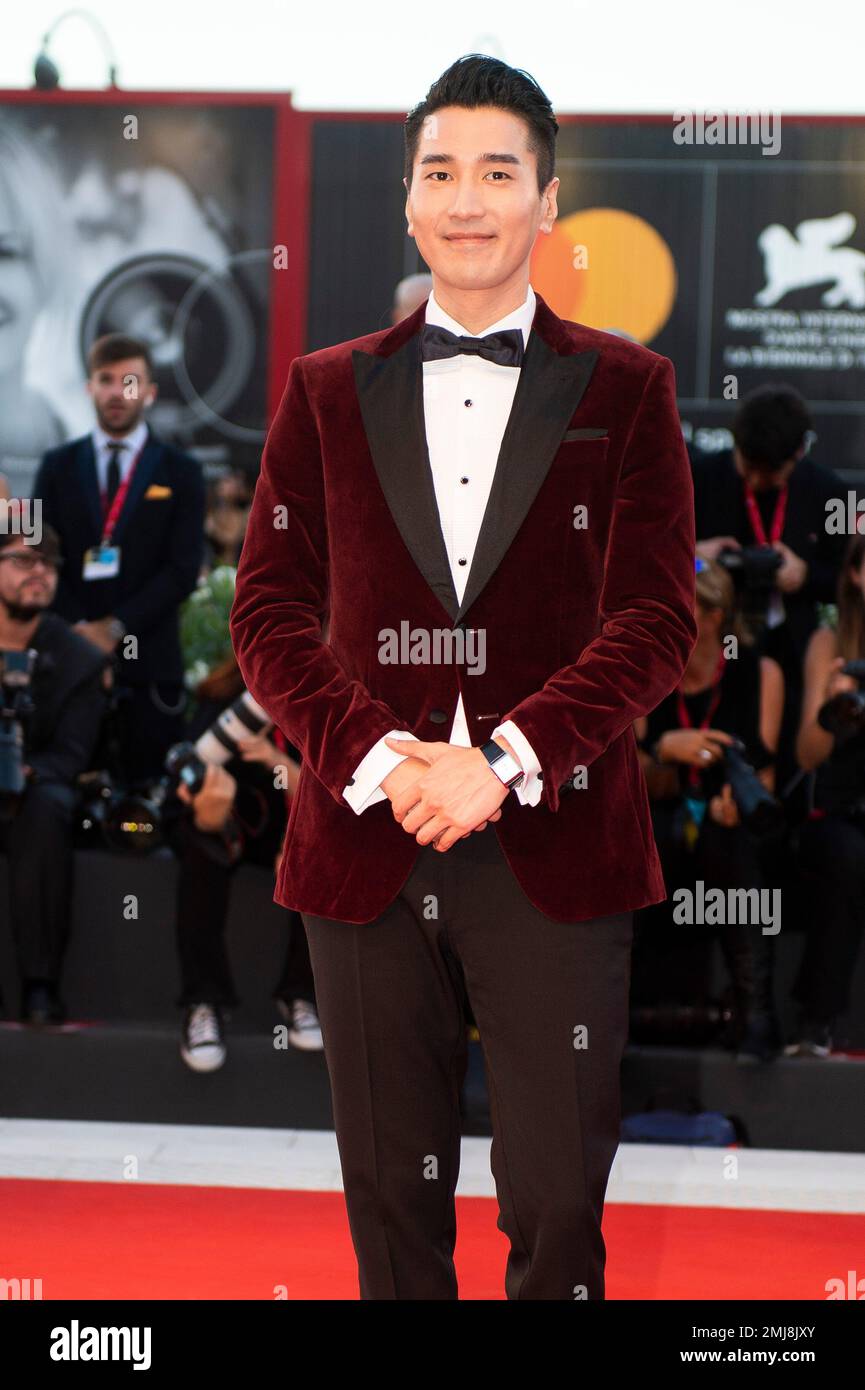 Mark Chao poses for photographers upon arrival at the premiere of the ...