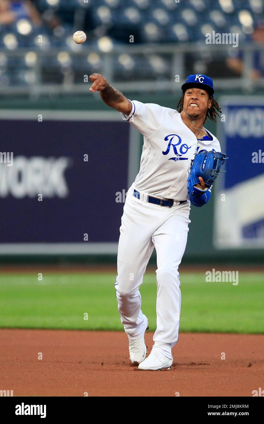 Kansas City Royals shortstop Adalberto Mondesi during a baseball game ...