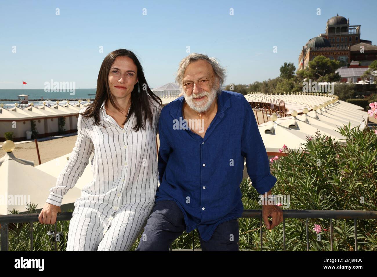 Nurse Giulia Pedroni, left, Emergency founder Gino Strada pose for ...