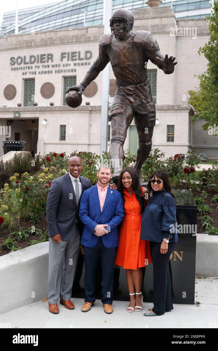 From left, Jarrett Payton, son of former Chicago Bears and Pro Football ...