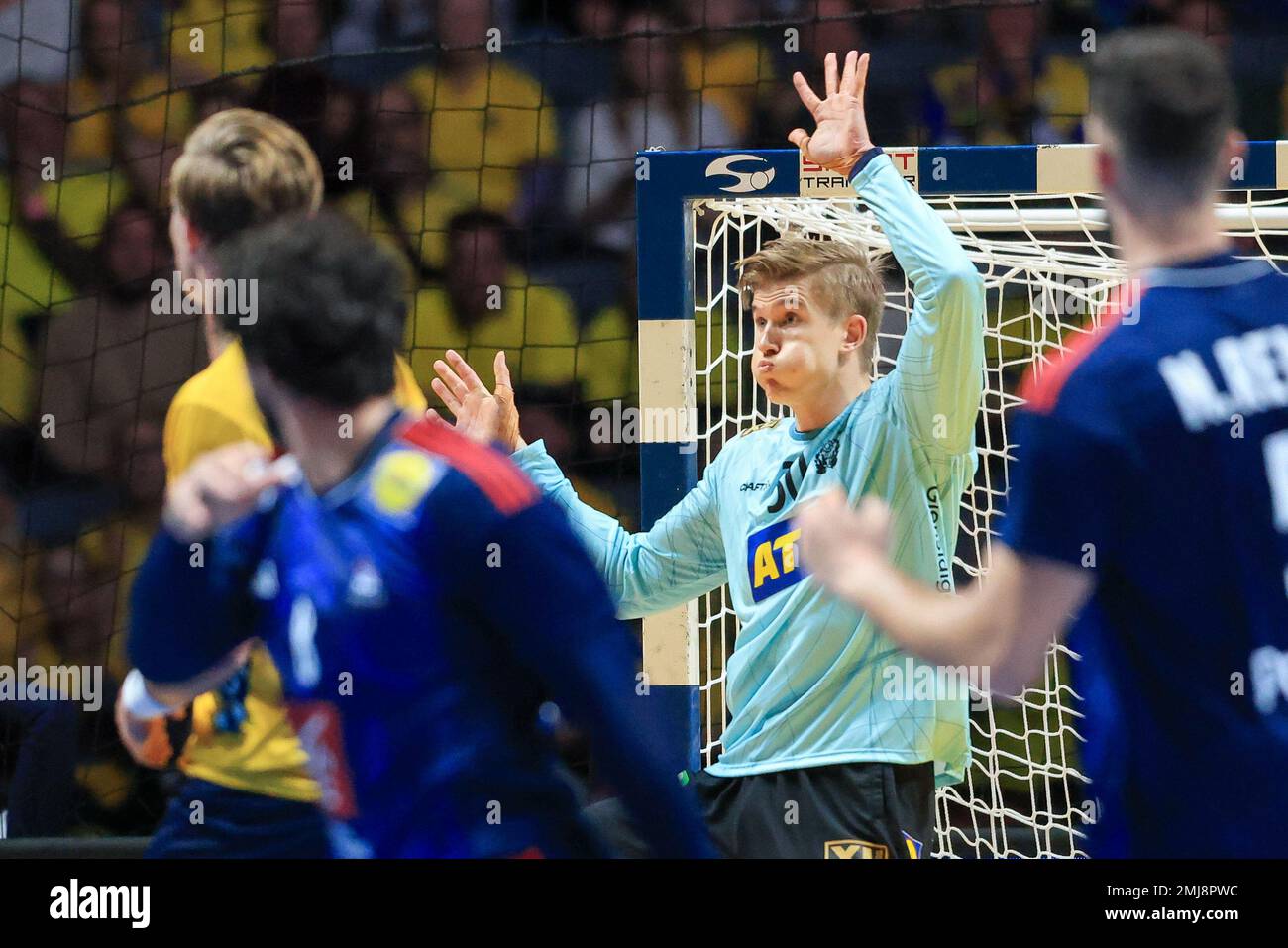 Stockholm, Sweden. 27th Jan, 2023. Handball: World Cup, France - Sweden ...