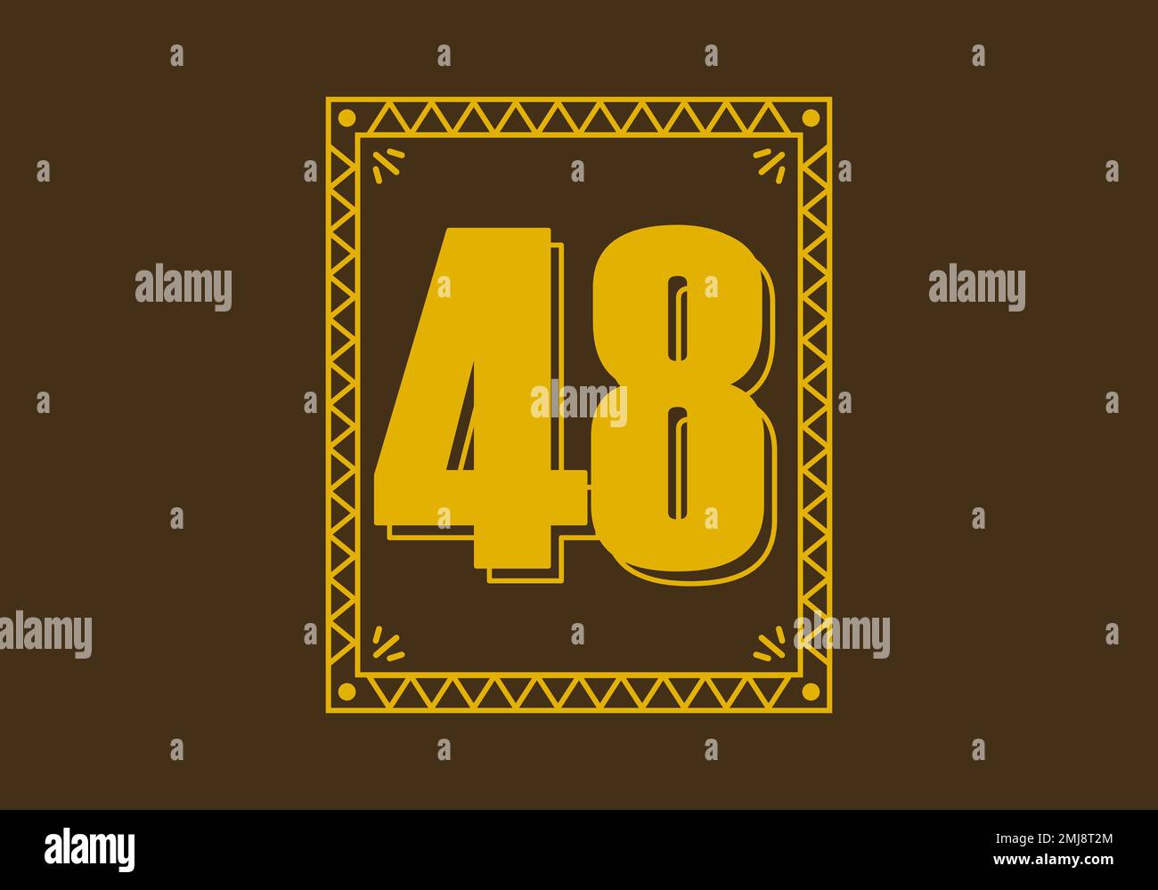 Number 48 sign Stock Vector Images - Alamy