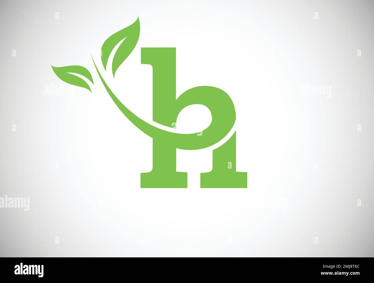 Initial letter H and leaf logo. Eco-friendly logo concept. Modern ...