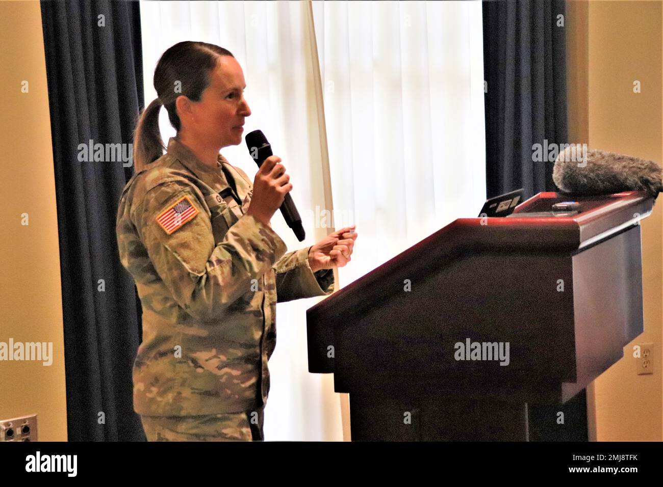 Master Sgt. Ana Guzman with the Fort McCoy Equal Opportunity Office ...
