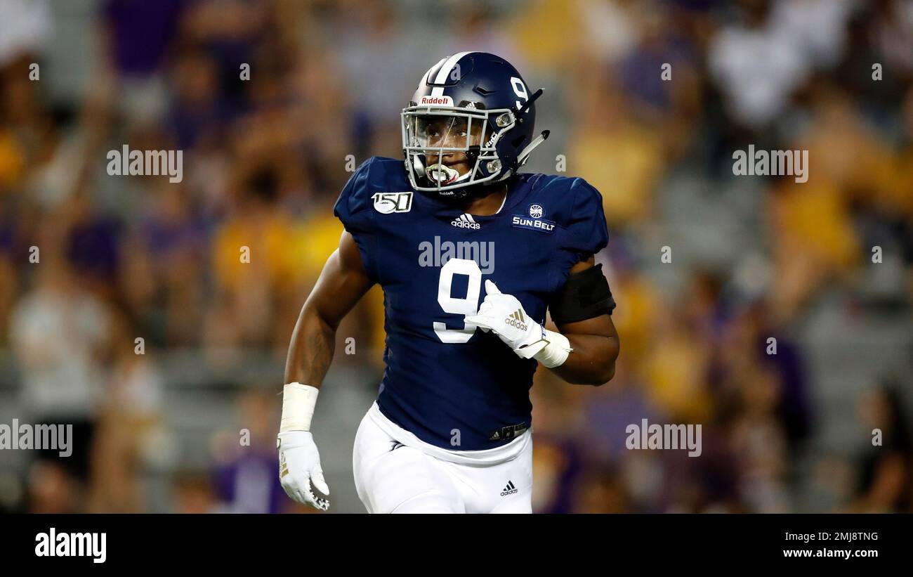 Georgia Southern wide receiver Darion Anderson (9) during an NCAA ...