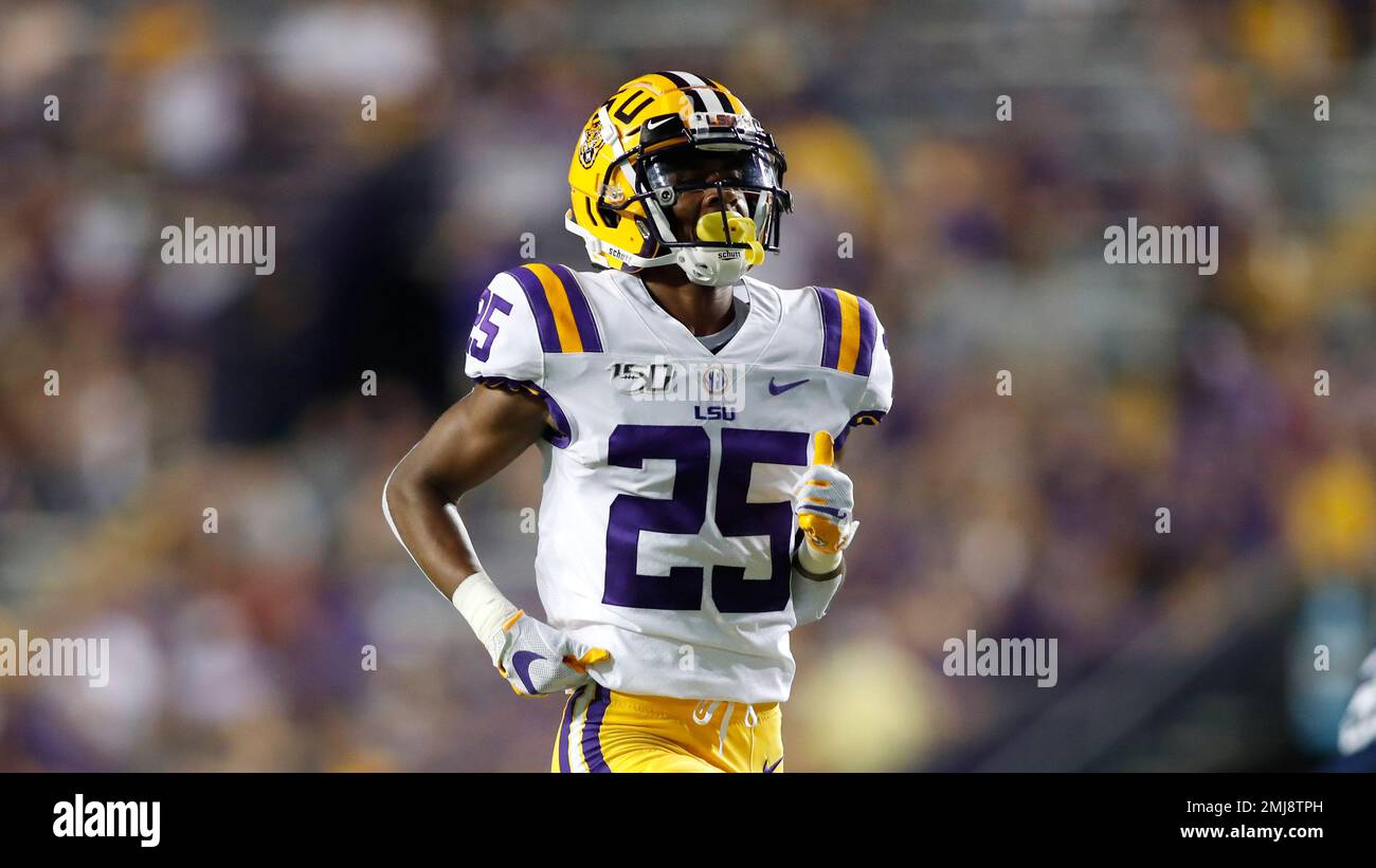 LSU cornerback Cordale Flott (25) during an NCAA football game against ...