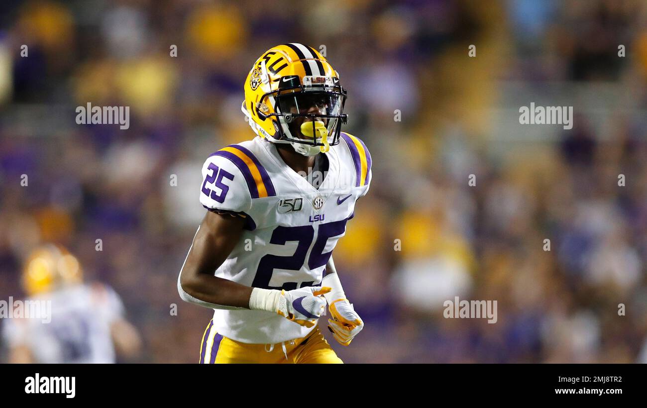 LSU cornerback Cordale Flott (25) during an NCAA football game against ...