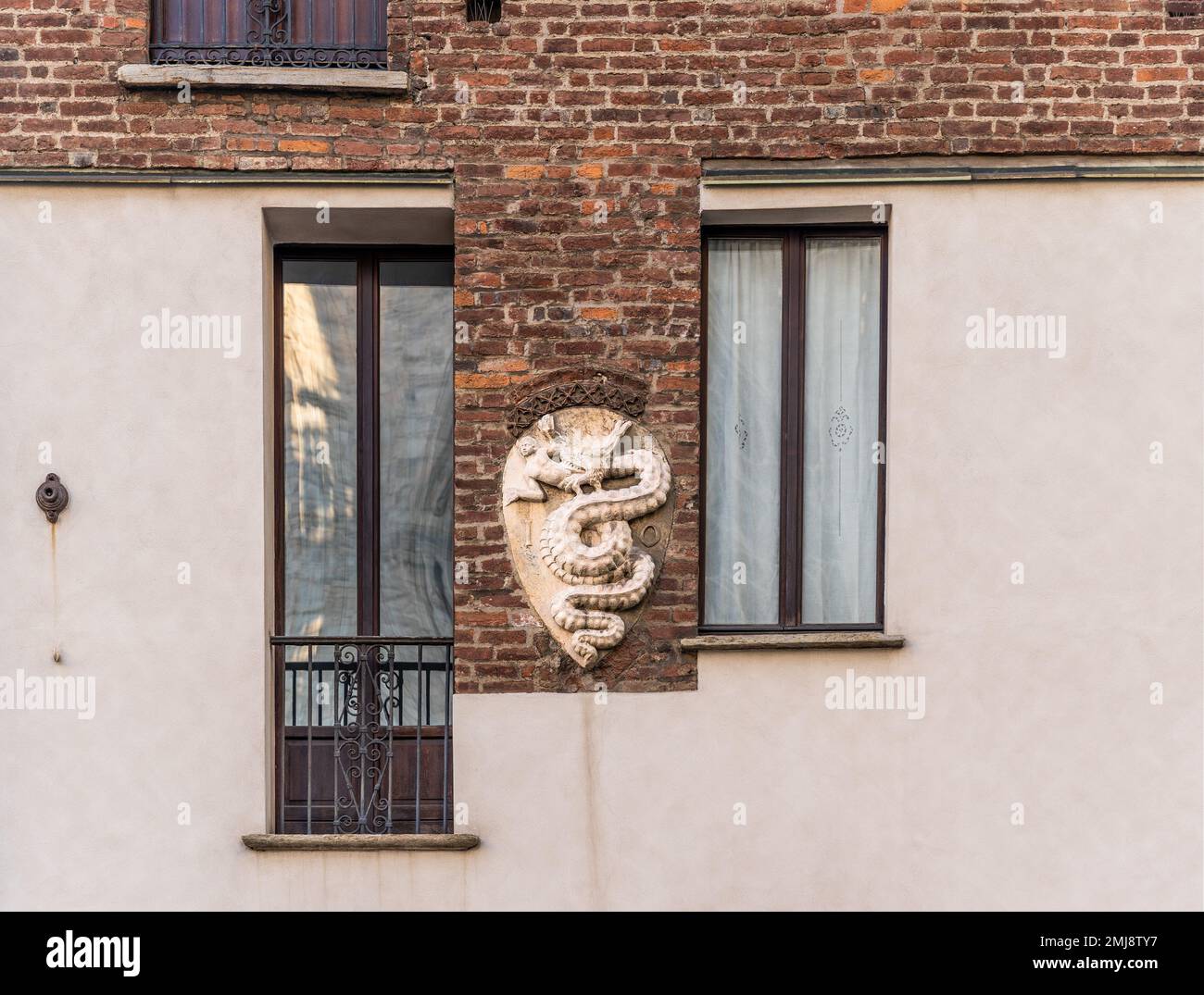 Italy coat arms visconti hi-res stock photography and images - Alamy