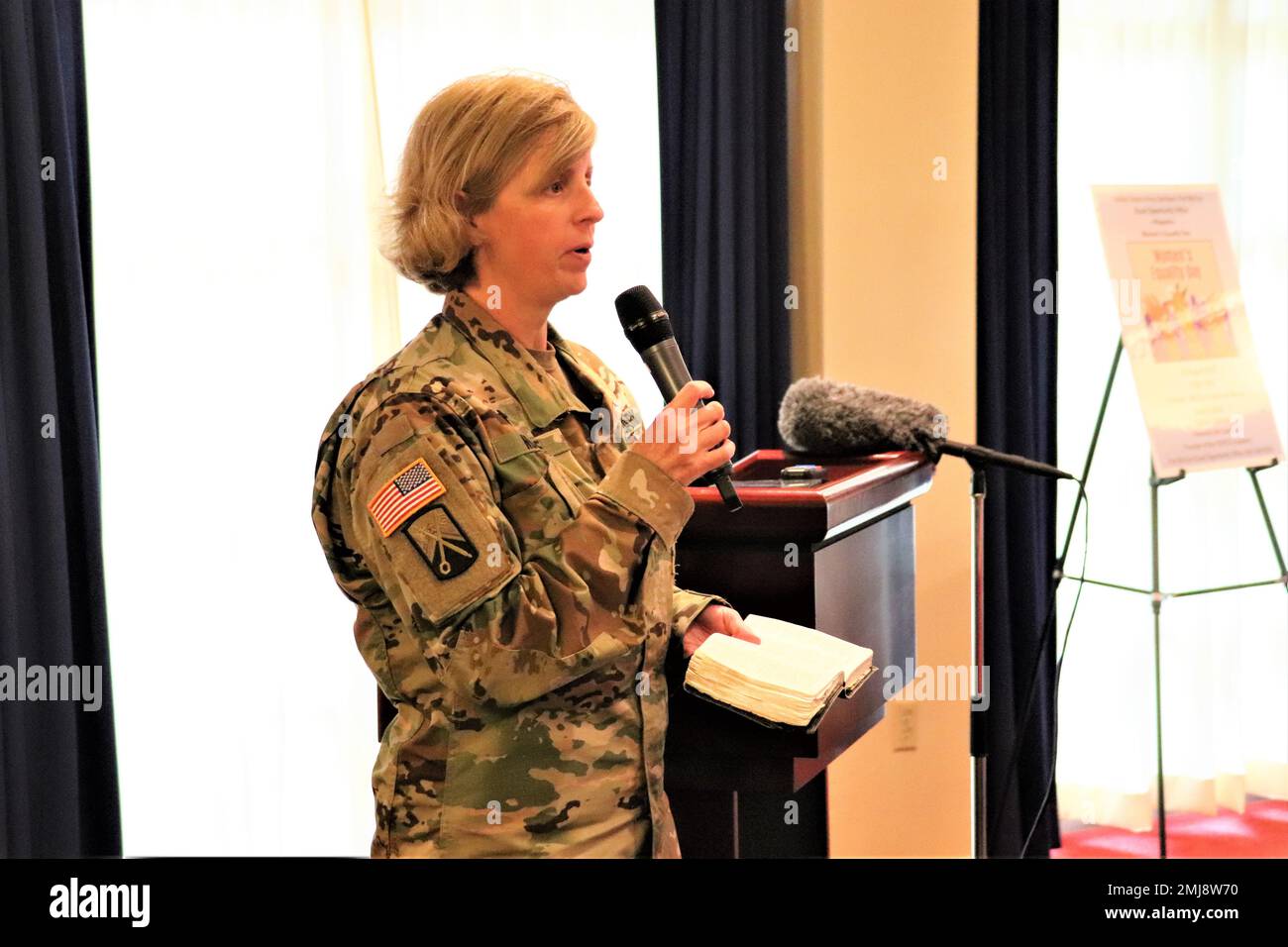 Chaplain (Lt. Col.) Amy Noble with the Fort McCoy Garrison Religious ...