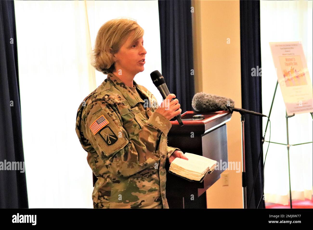 Chaplain (Lt. Col.) Amy Noble with the Fort McCoy Garrison Religious ...