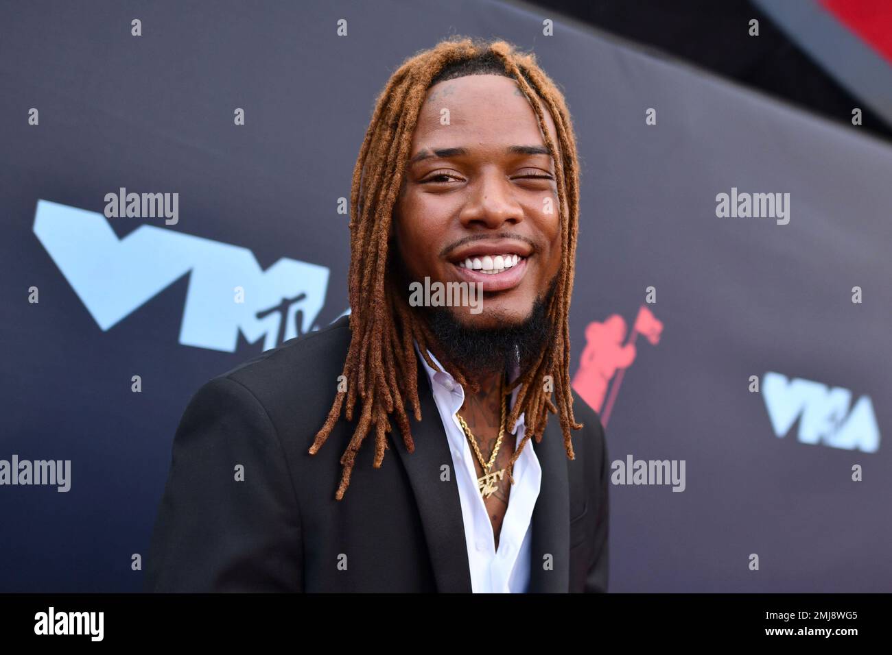 FILE - In this Aug. 26, 2019 file photo Fetty Wap arrives at the MTV ...