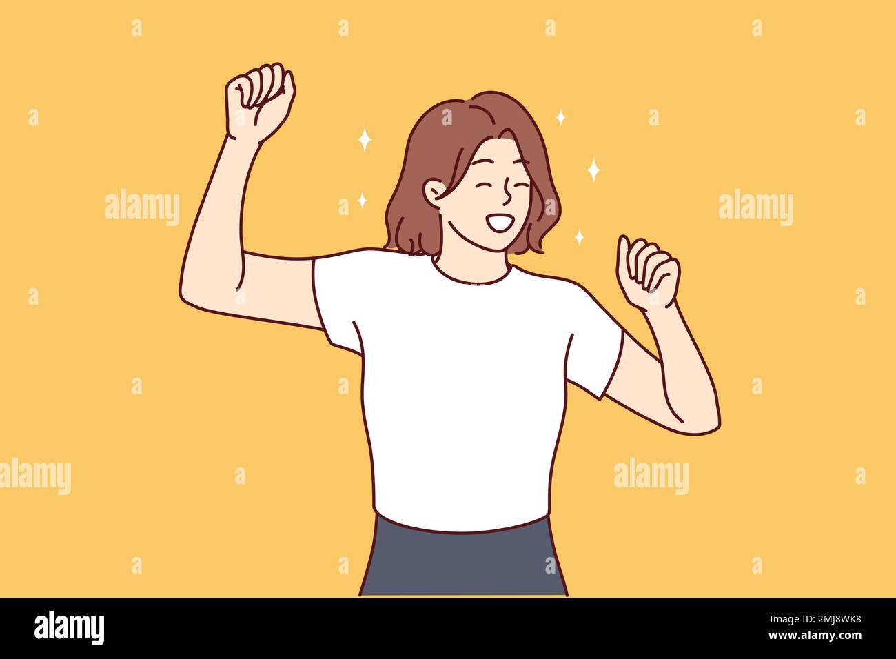 Victory dance Stock Vector Images - Alamy