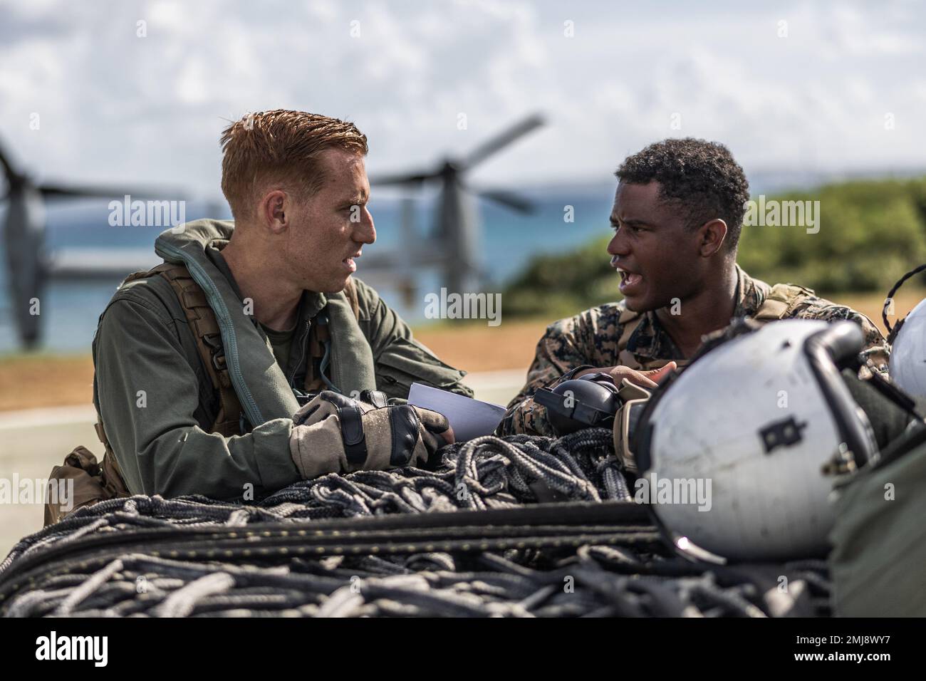 U.S. Marine Corps Capt. Ryan Gallagher, an MV-22 Osprey pilot with ...