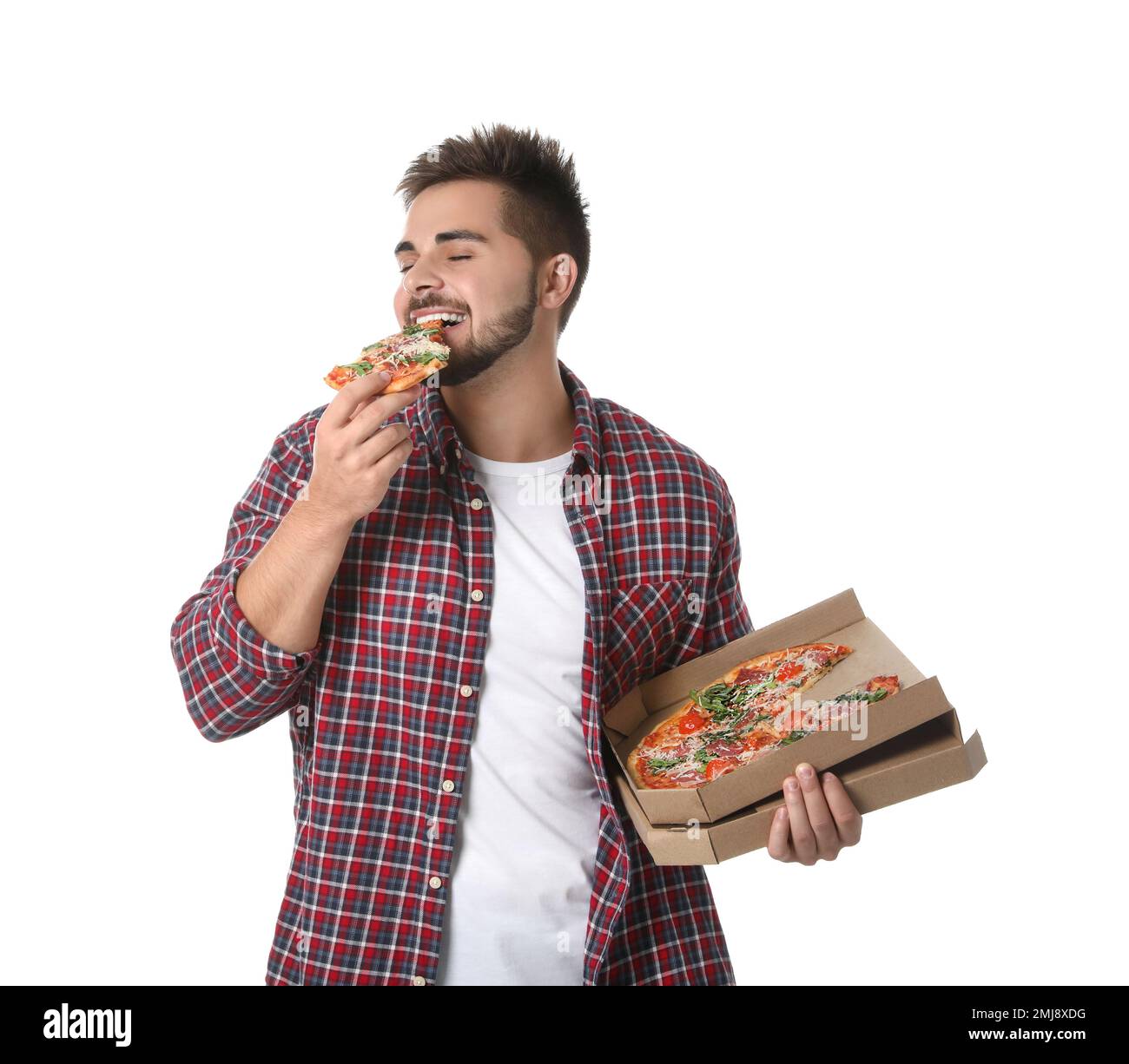 Handsome man take slice hi-res stock photography and images - Alamy