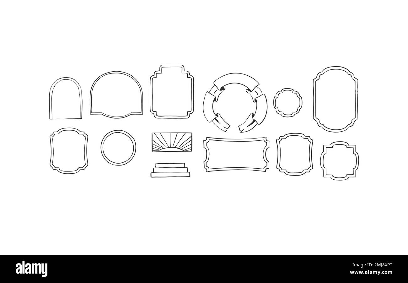 Hand drawn abstract vector graphic sign clipart illustrations ...