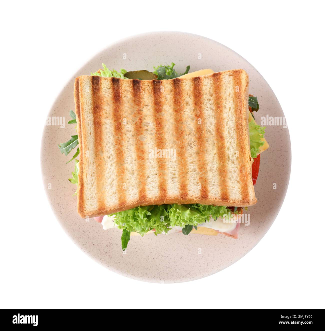 Club sandwich top view Cut Out Stock Images & Pictures - Alamy