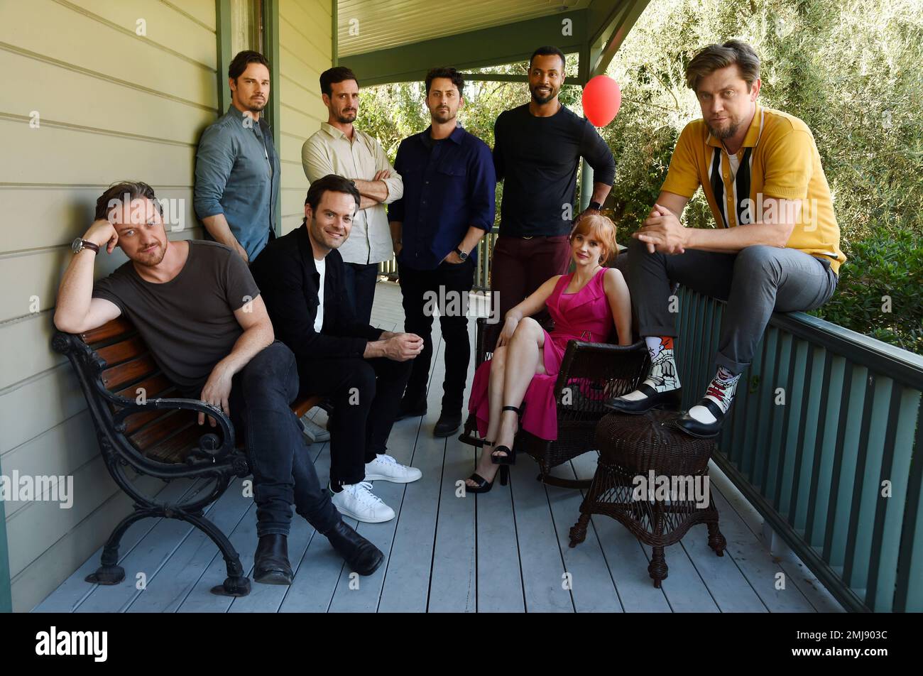 In this Tuesday, Aug. 27, 2019 photo, Andy Muschietti, far right ...