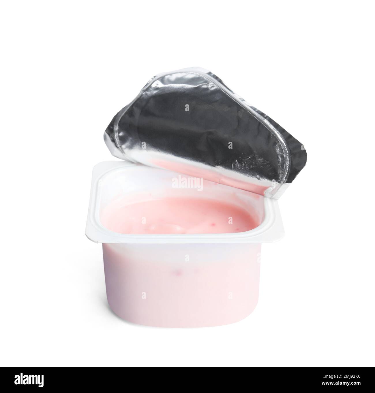 Tasty yogurt in plastic Cut Out Stock Images & Pictures - Alamy