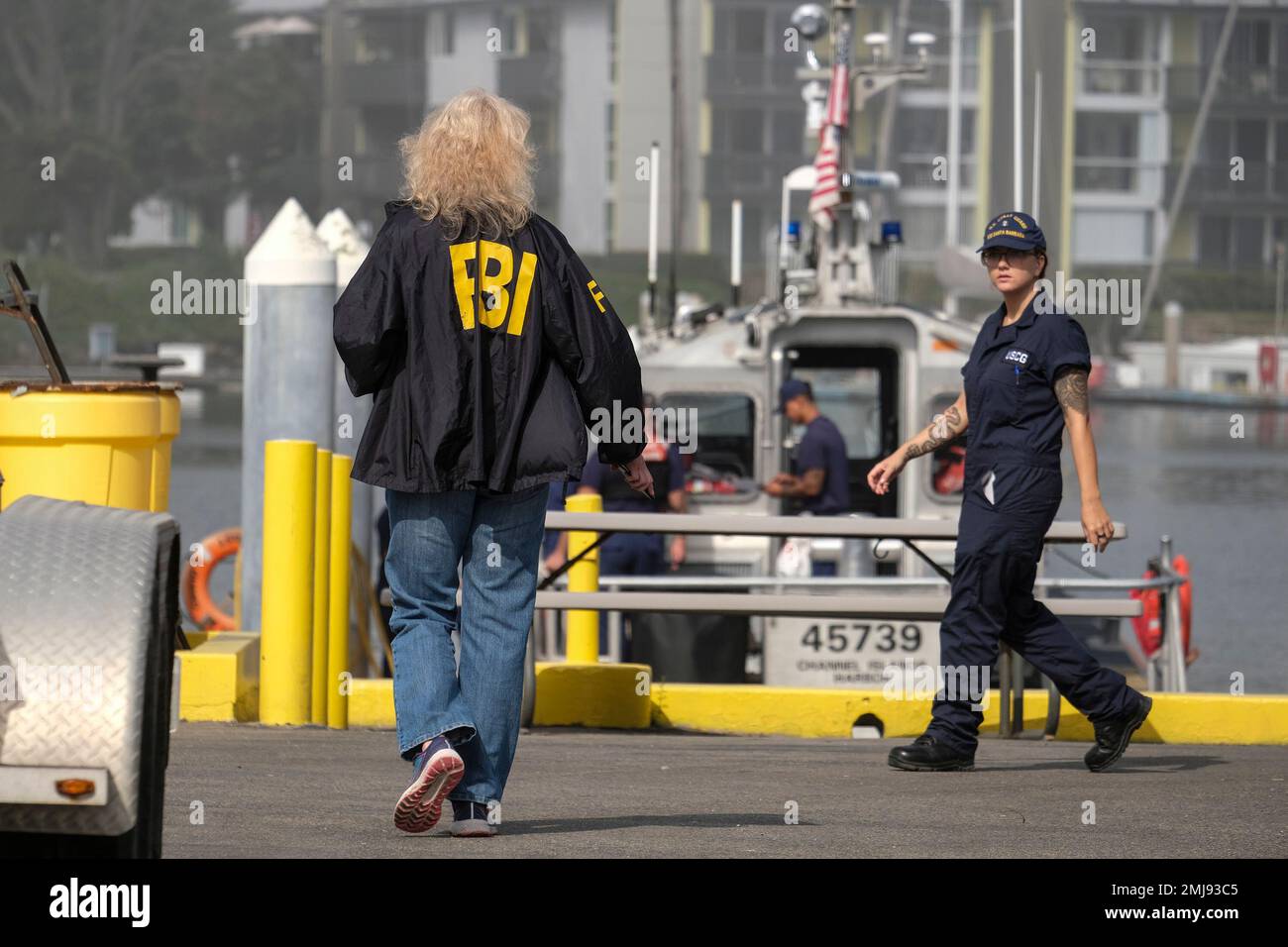 FBI and Coast Guard personnel work together at U.S. Coast Guard Station ...