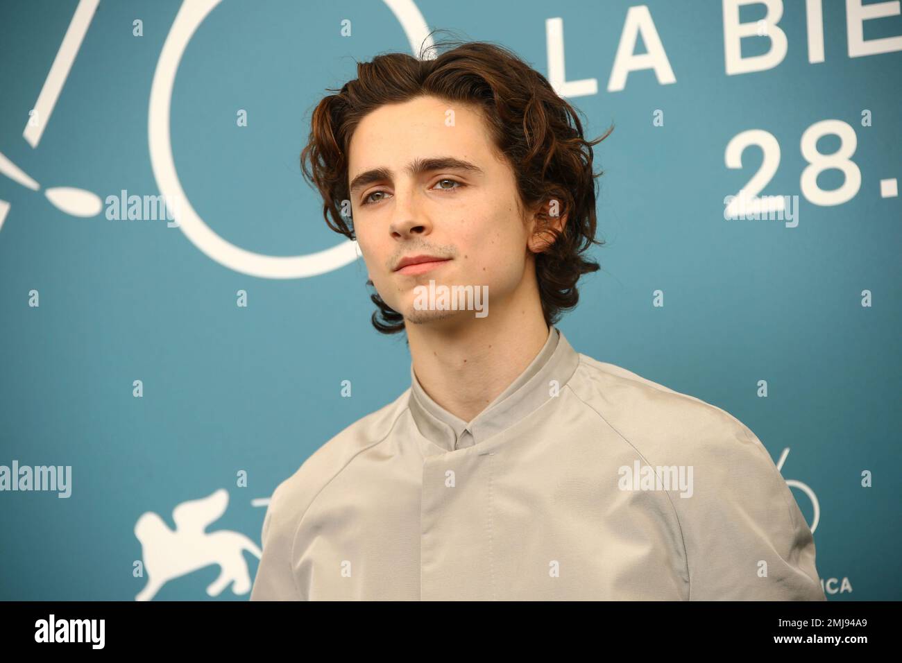 Actor Timothee Chalamet poses for photographers at the photo call for ...