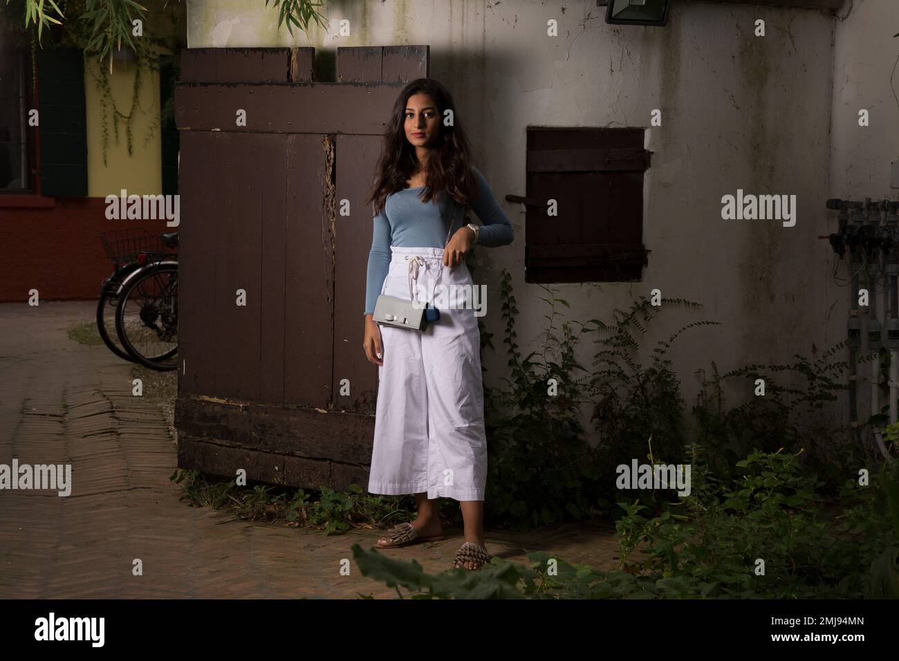 Actress Basima Hajjar poses for portraits for the film 'Scales' at the ...