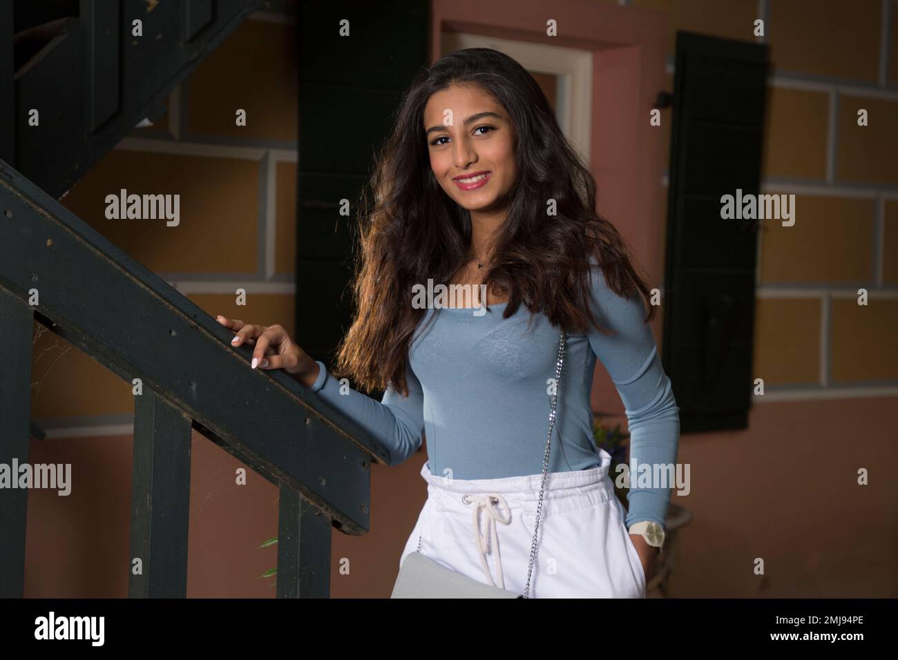 Actress Basima Hajjar poses for portraits for the film 'Scales' at the ...