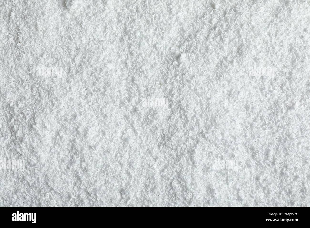 Pile of white snow as background, top view Stock Photo - Alamy
