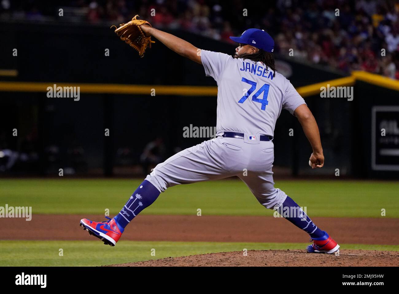 Los Angeles Dodgers relief pitcher Kenley Jansen (74) in the first ...