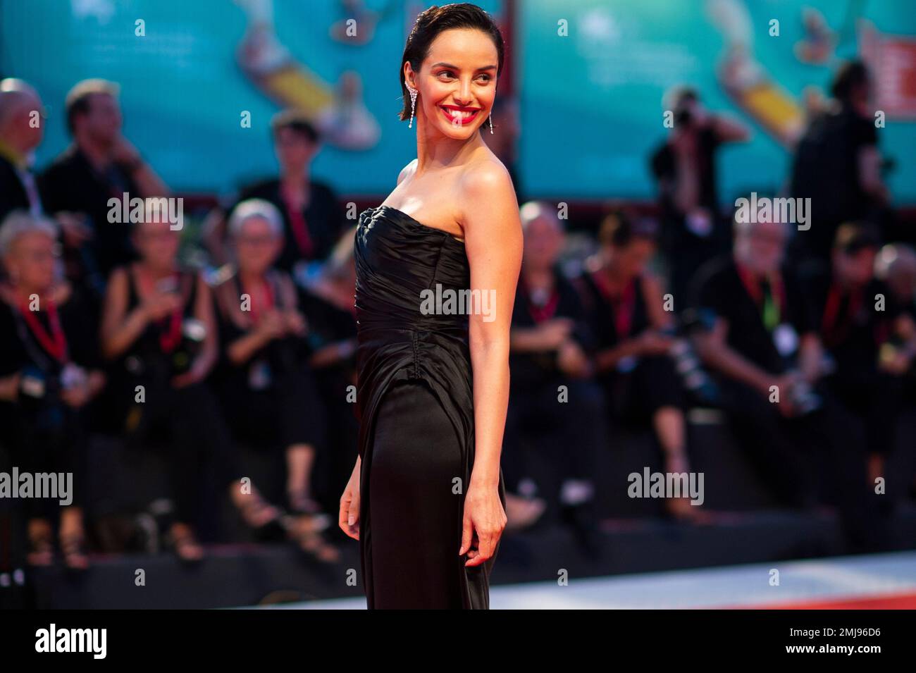 Elena Cucci poses for photographers upon arrival at the premiere of the ...