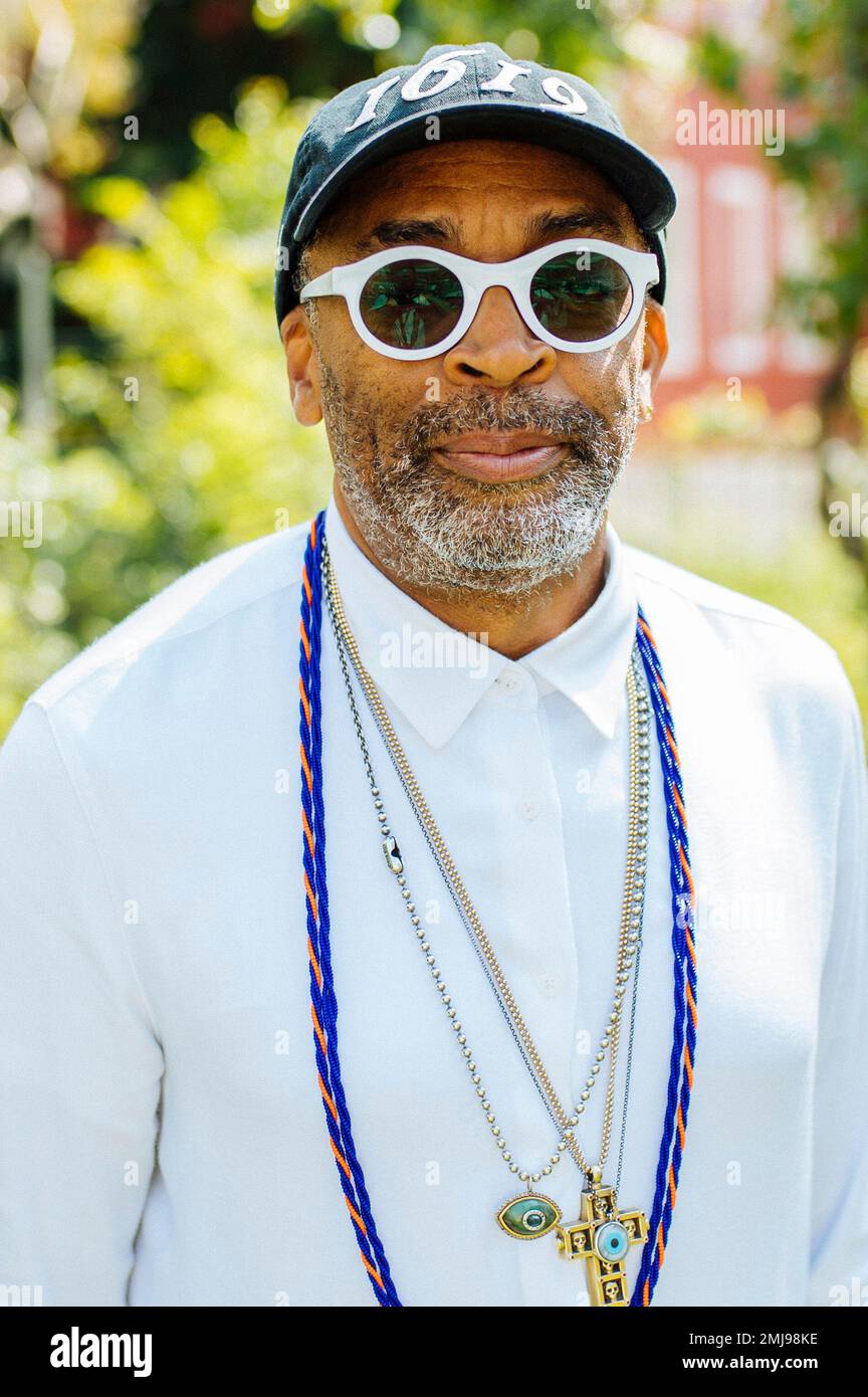 Spike Lee poses for portraits for the film 'American Skin' at the 76th ...