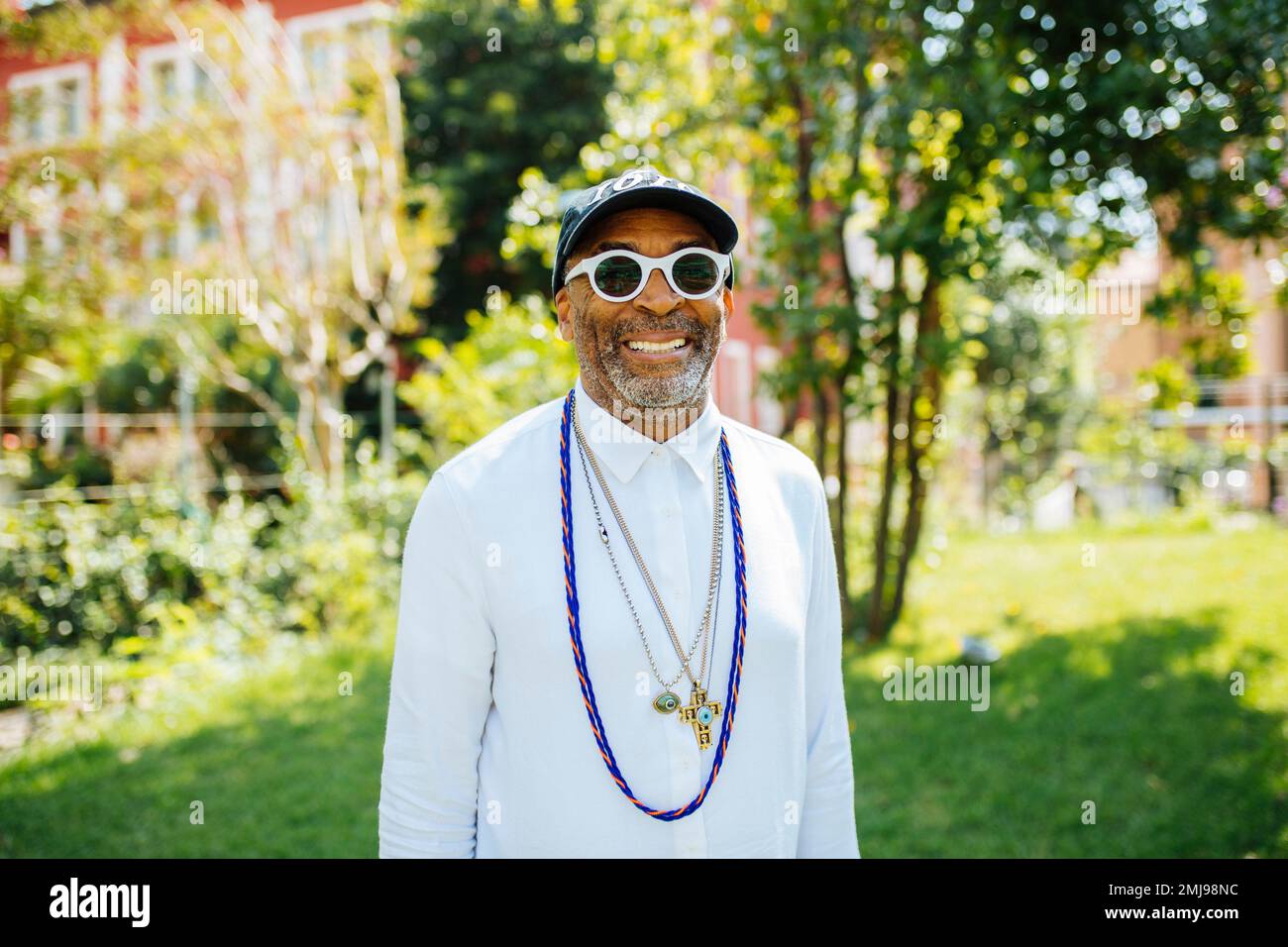 Spike Lee poses for portraits for the film 'American Skin' at the 76th ...