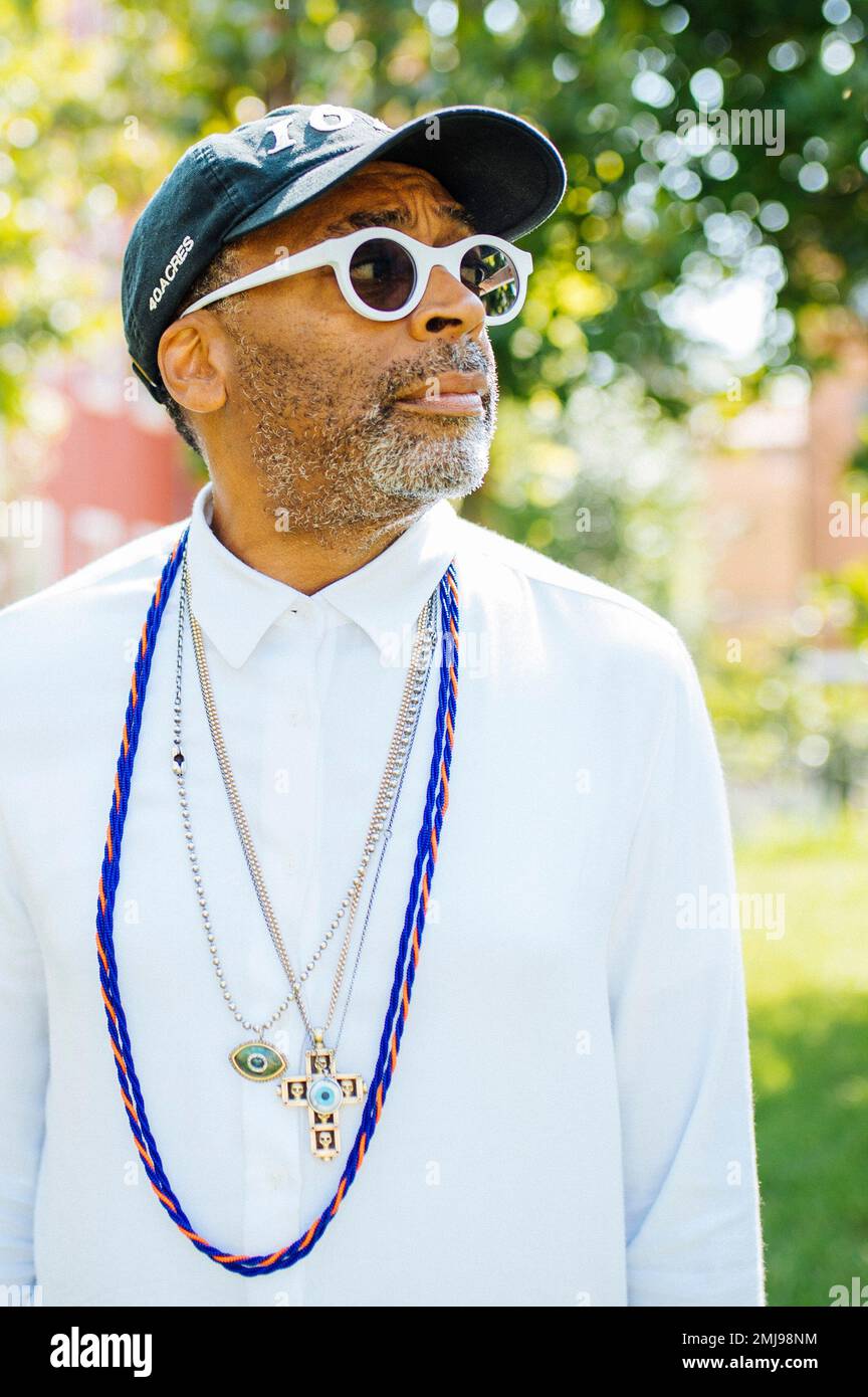 Spike Lee poses for portraits for the film 'American Skin' at the 76th ...