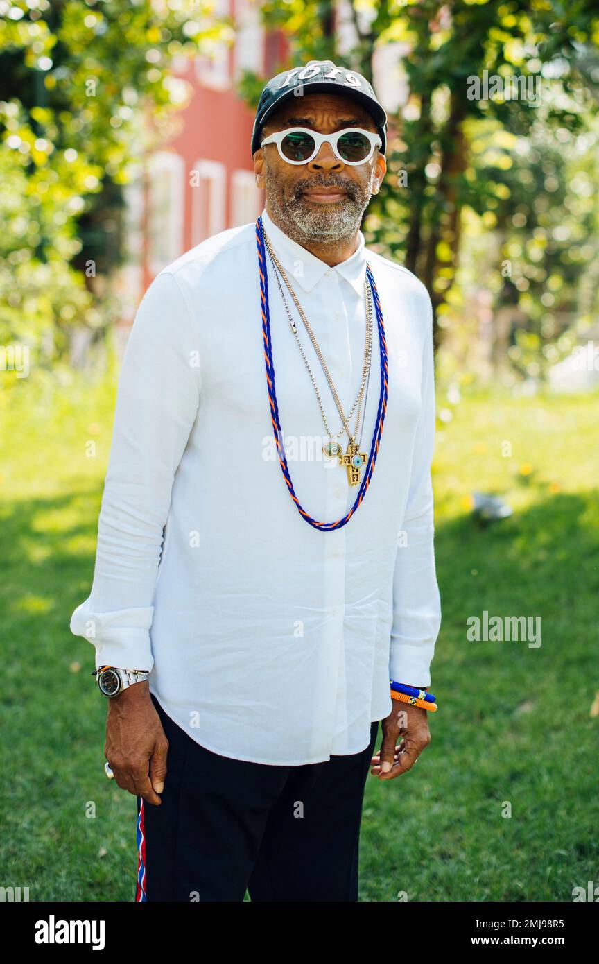Spike Lee poses for portraits for the film 'American Skin' at the 76th ...