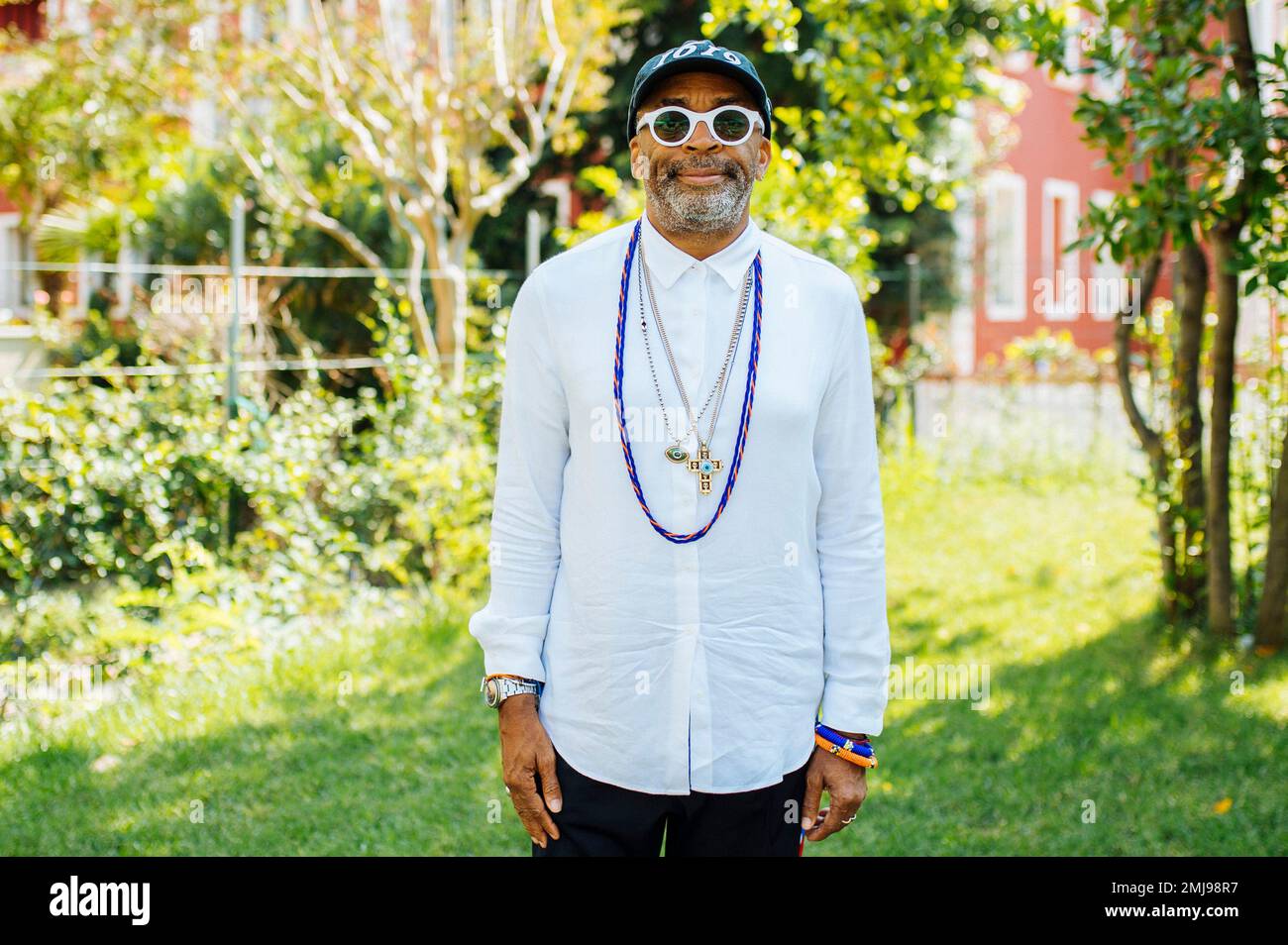 Spike Lee poses for portraits for the film 'American Skin' at the 76th ...