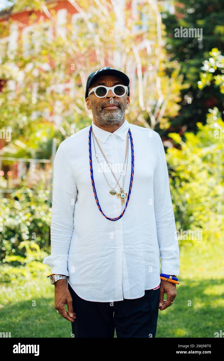 Spike Lee poses for portraits for the film 'American Skin' at the 76th ...