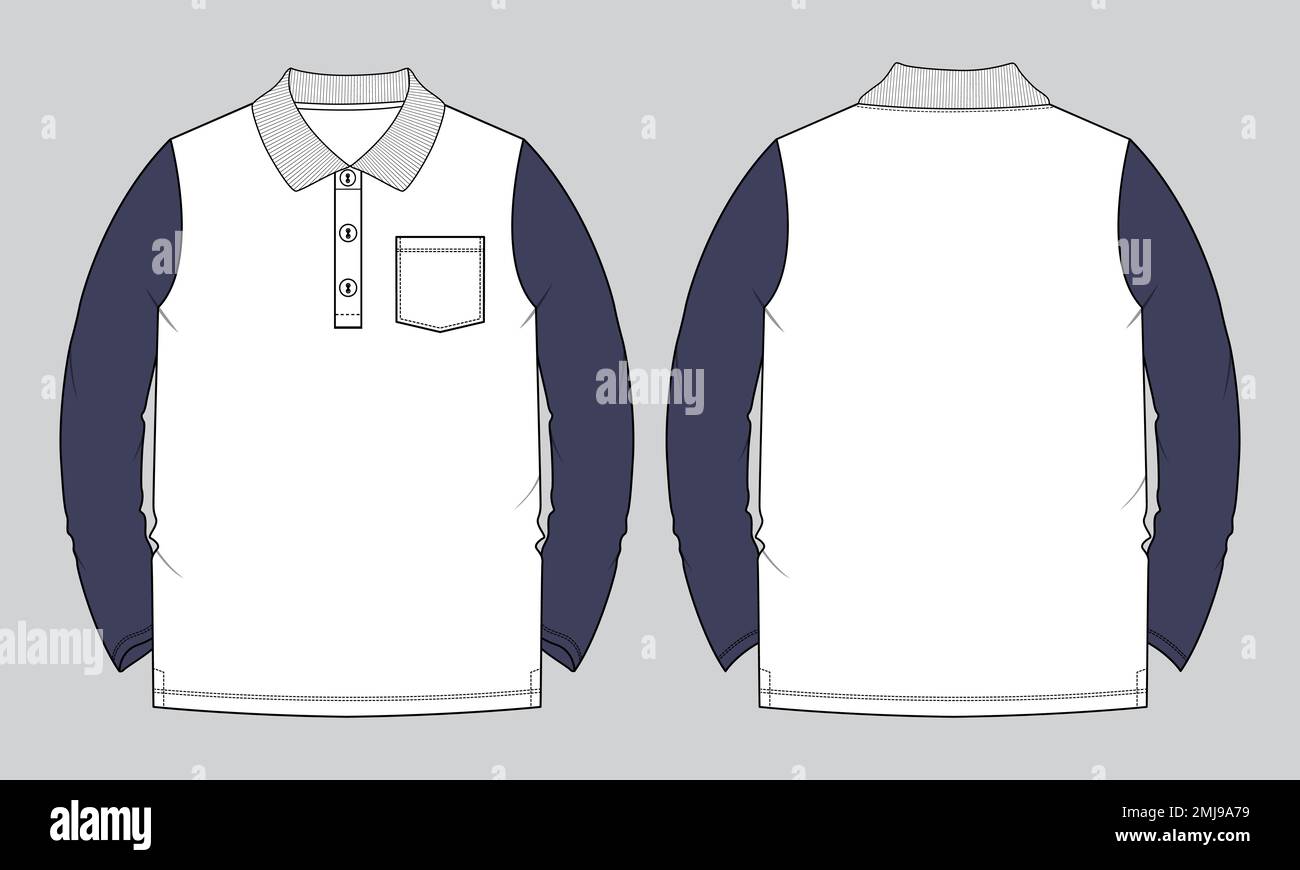 Polo Shirt With Pocket Template