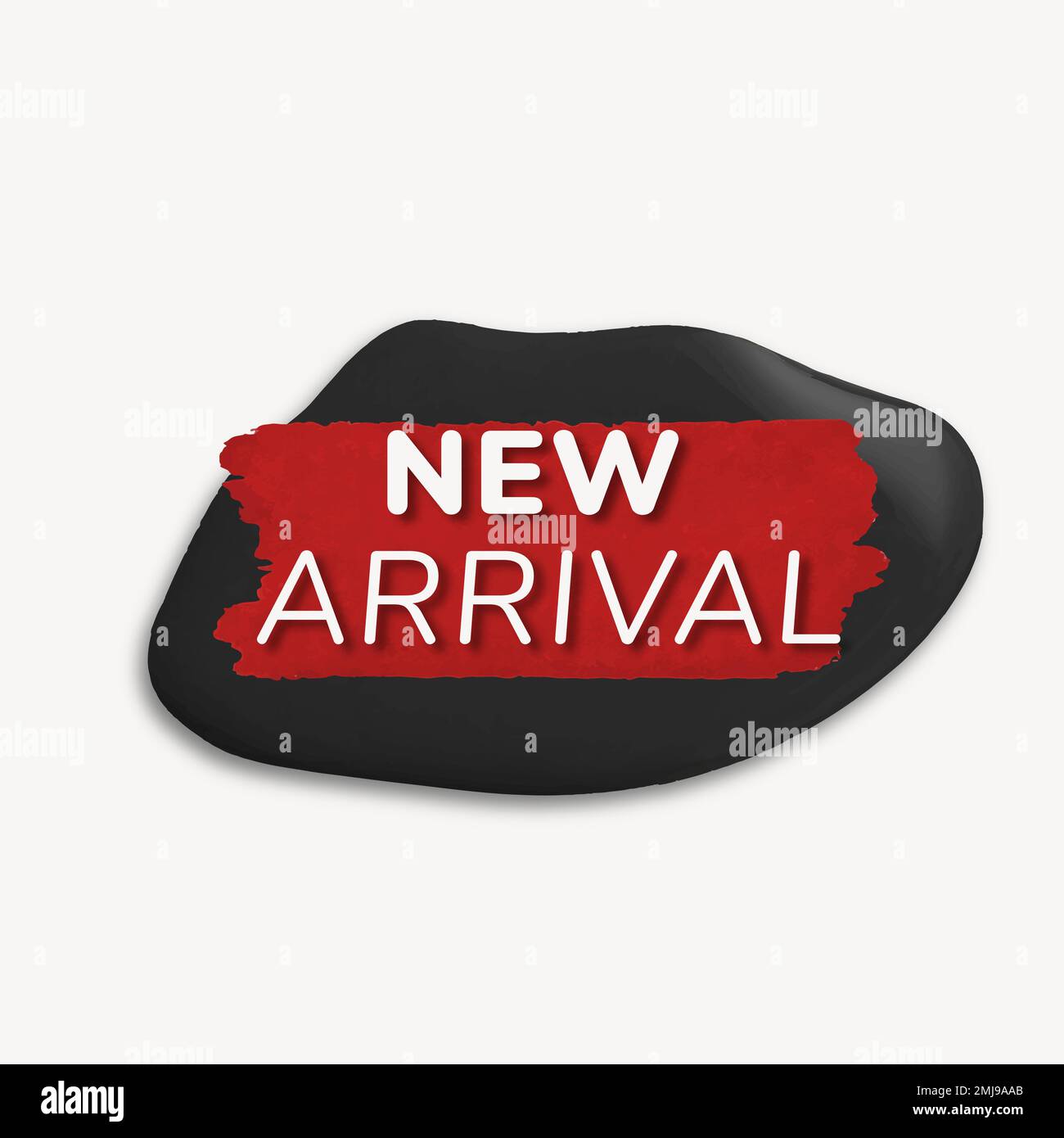 New arrival badge sticker, paint texture, shopping image vector Stock ...