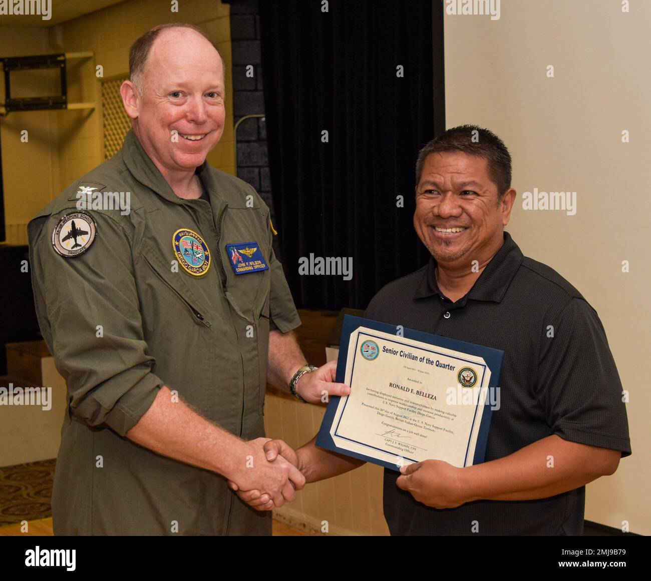 220826-N-EJ241-1053 DIEGO GARCIA, British Indian Ocean Territory (Aug. 26, 2022) – Ronald E ...