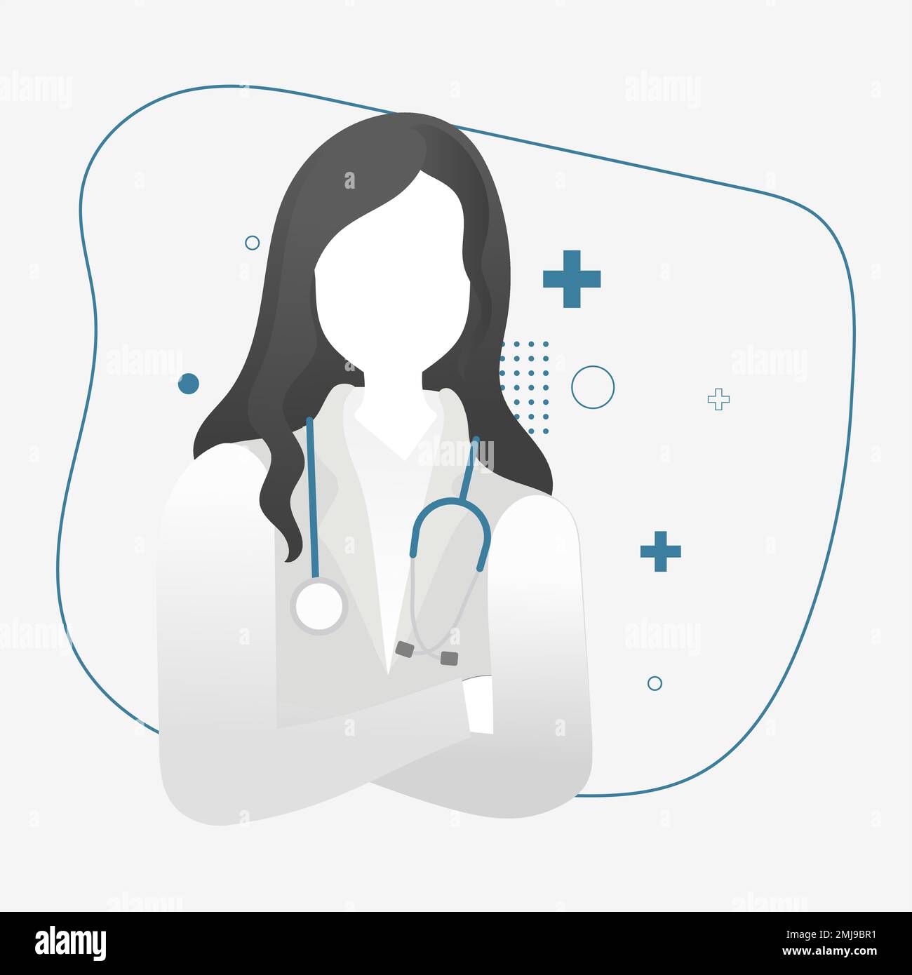 Female healthcare professional medical hero character vector Stock ...