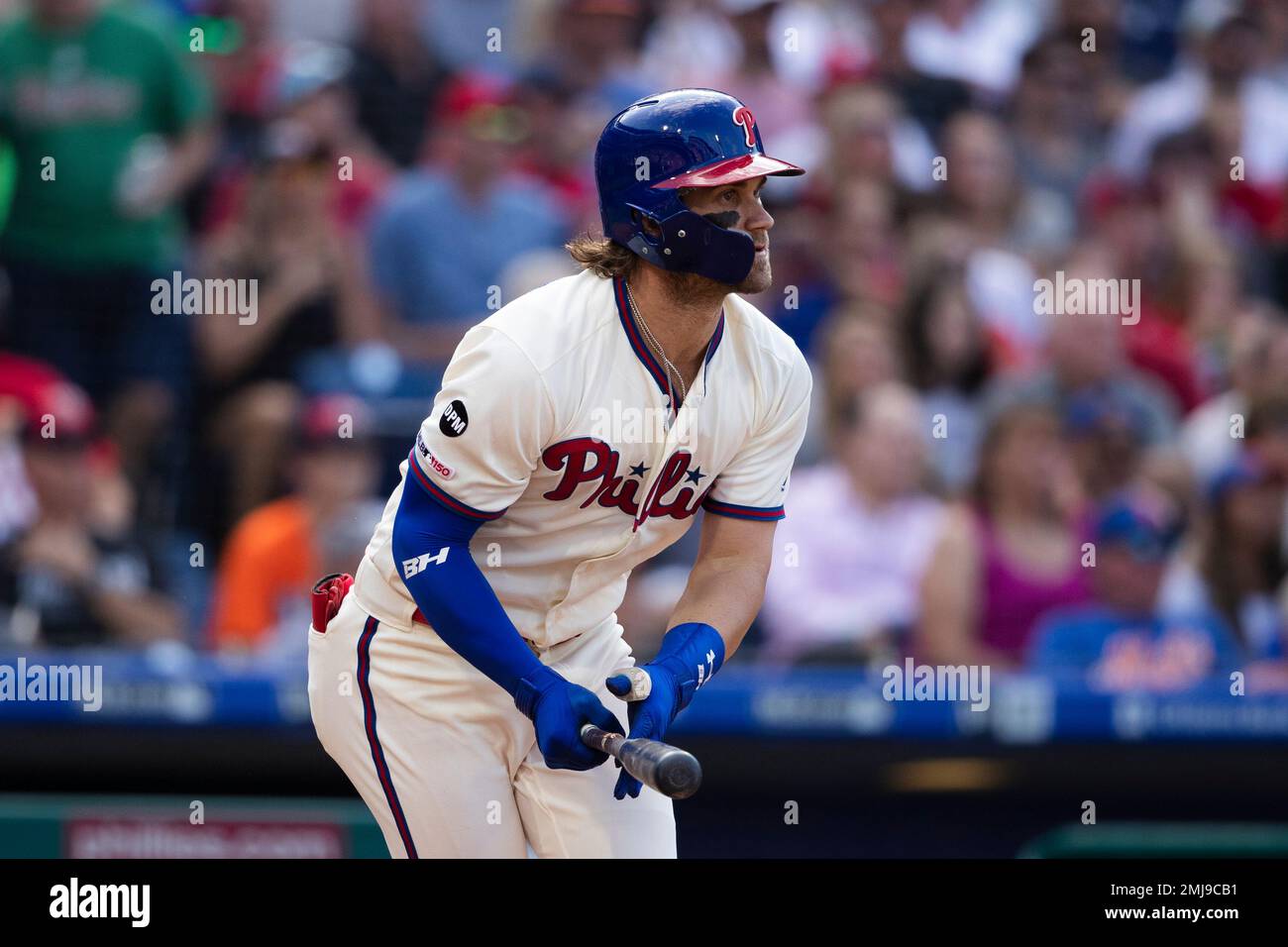 Philadelphia Phillies' Bryce Harper in action during a baseball game ...