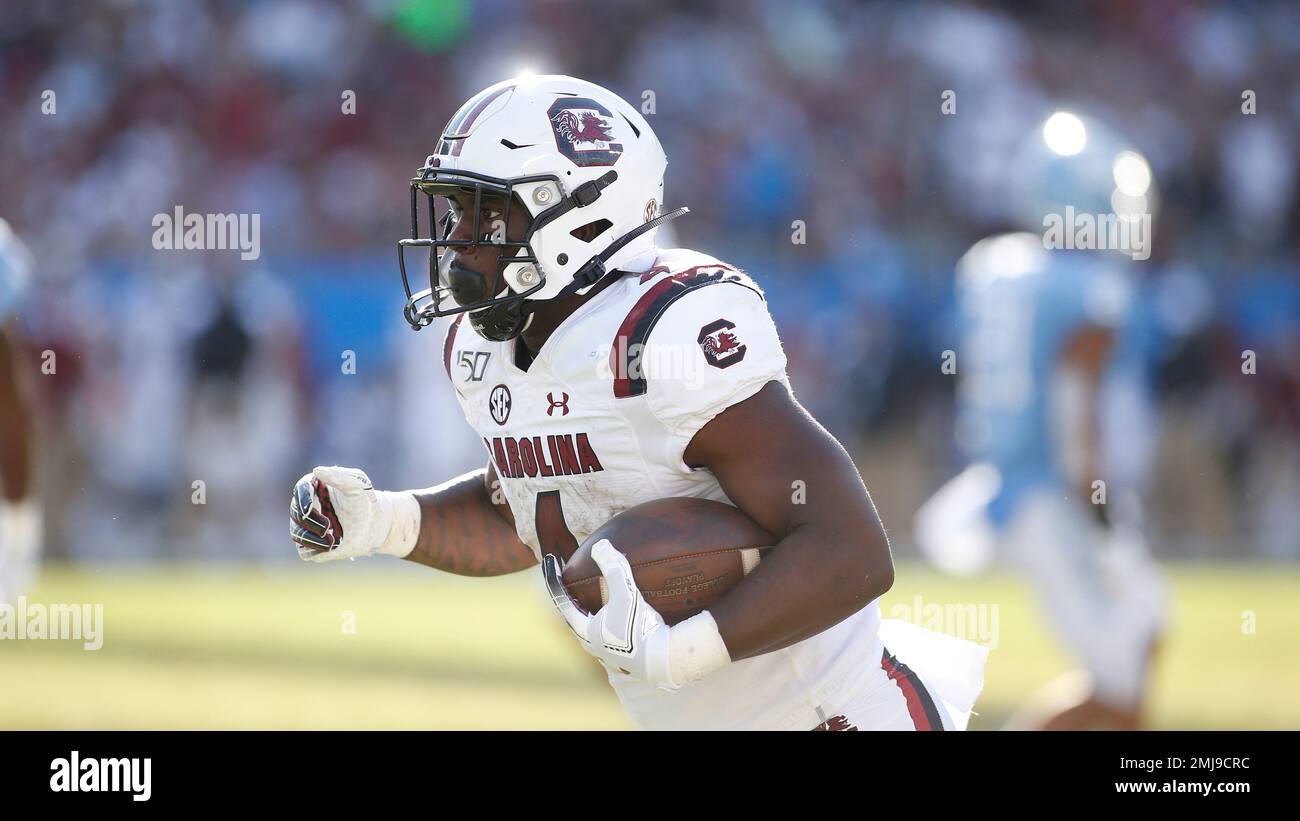 South Carolina Gamecocks running back Tavien Feaster (4) during an NCAA ...