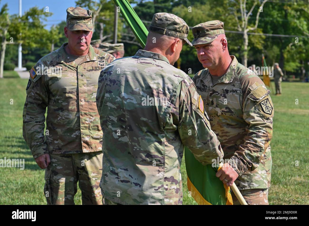 U.S. Army Maj. Gen. John Hussey, outgoing 200th Military Police Command ...