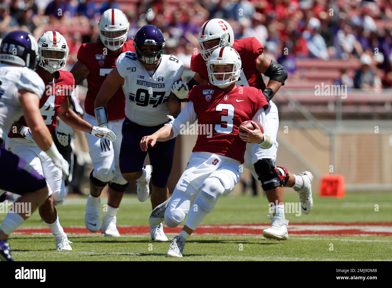 Stanford quarterback K.J. Costello (3) runs with the ball against ...