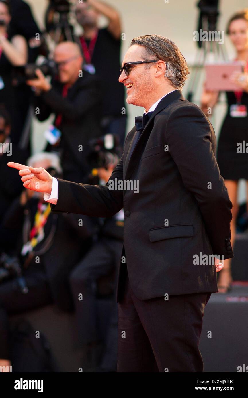 Actor Joaquin Phoenix poses for photographers upon arrival at the ...